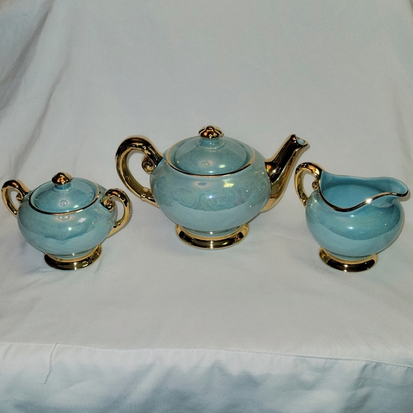 ACME | Dining | Acme Craftware Lusterware Vintage Tea Set Turquoise ...